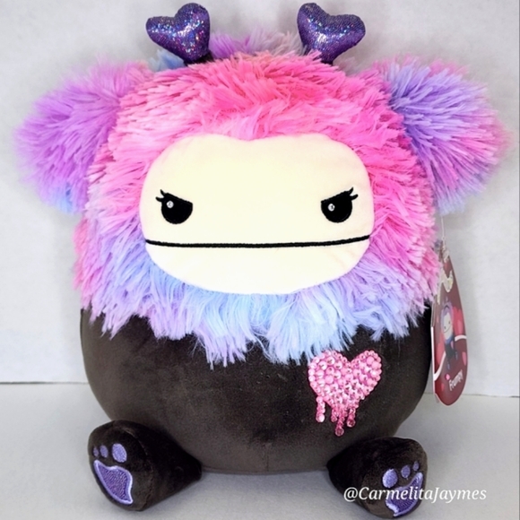 Squishmallows | Toys | Custom Frumpy Black Rainbow Bigfoot Valentines ...